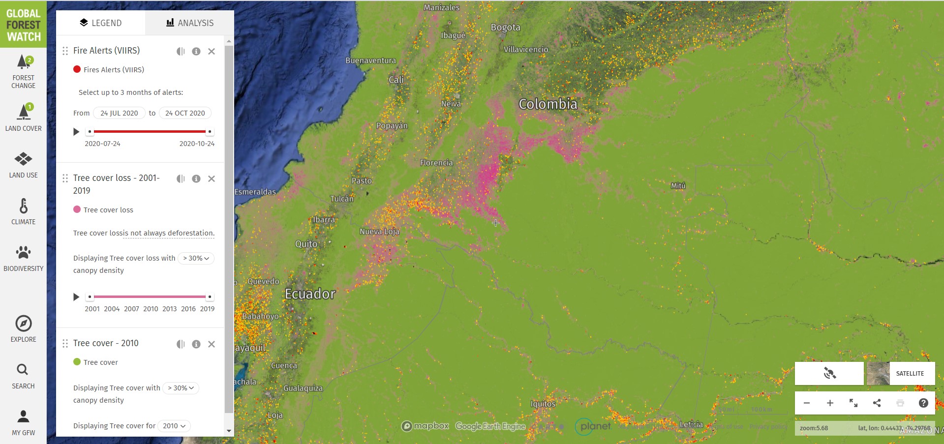 Deforestation in the Colombian Amazon, far from reaching zero ...